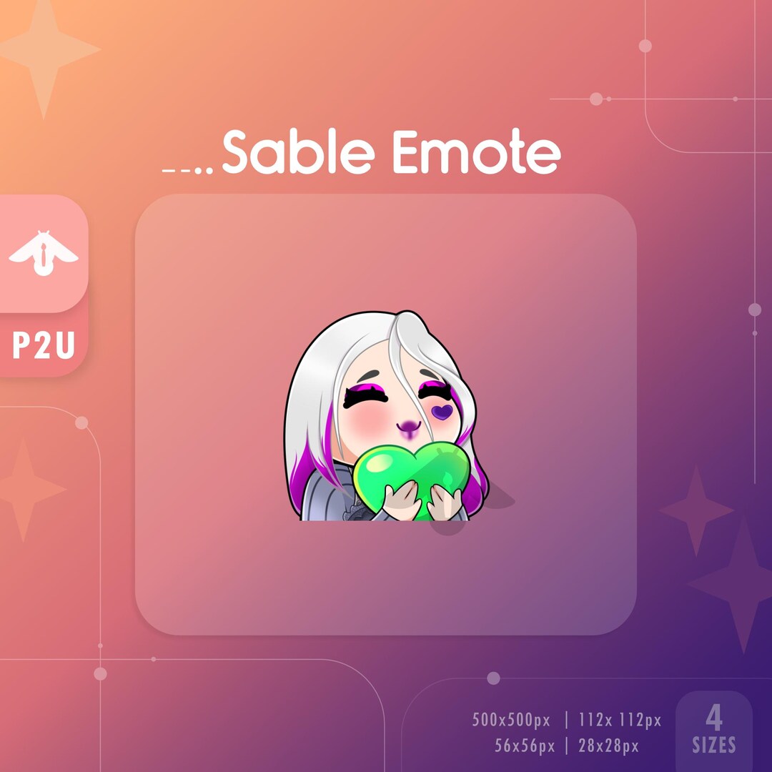 DBD Sable Heart Emote | Streamer Emote | Horror Emote for Twitch and ...