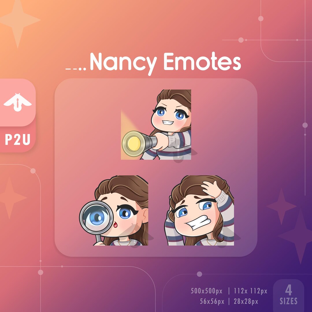 DBD Nancy Emote Pack 2 | Streamer Emotes | Horror Emotes for Twitch and ...