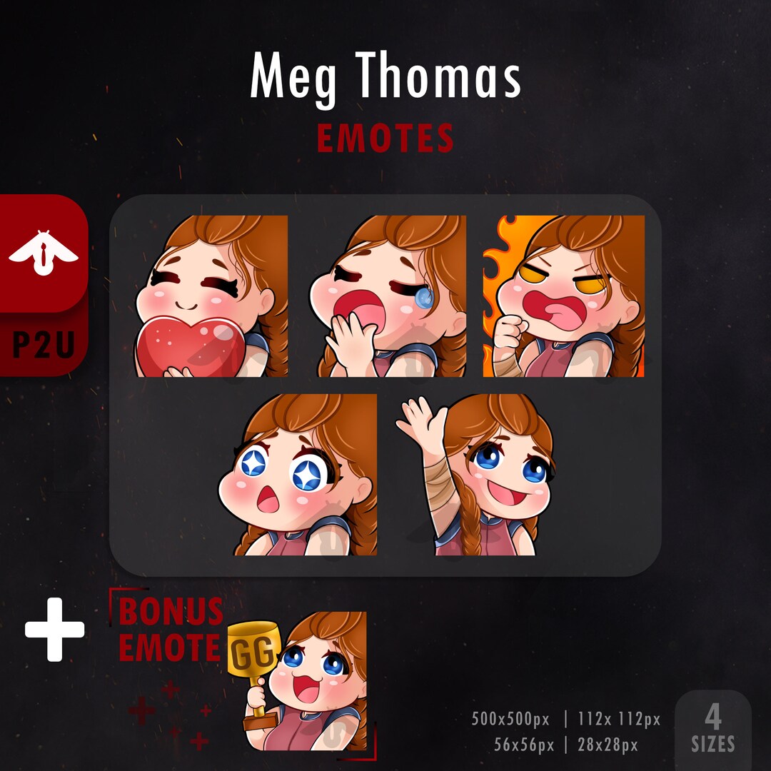 Dead by Daylight Meg Thomas Emote Set for Twitch/youtube/discord - Etsy UK