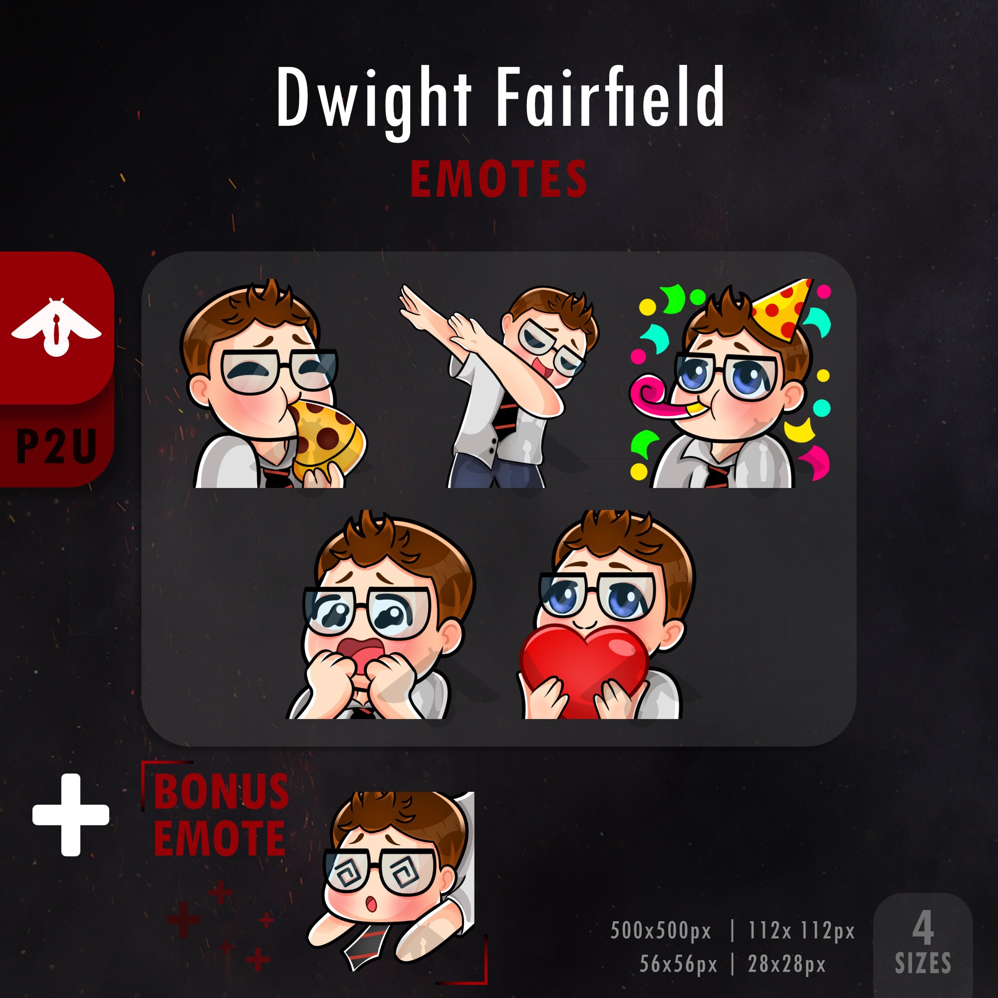 Dead by Daylight Dwight Fairfield Emote Set for Twitch/youtube/discord ...