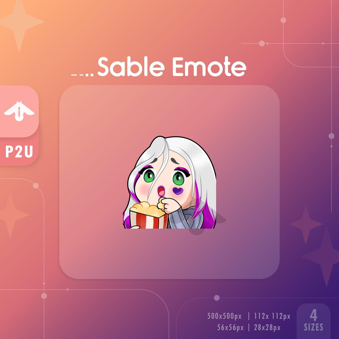 DBD Sable Nom Emote | Streamer Emote | Horror Emote for Twitch and ...