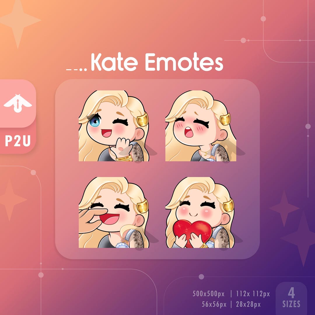 DBD Kate Emote Pack 1 | Streamer Emotes | Horror Emotes for Twitch and ...