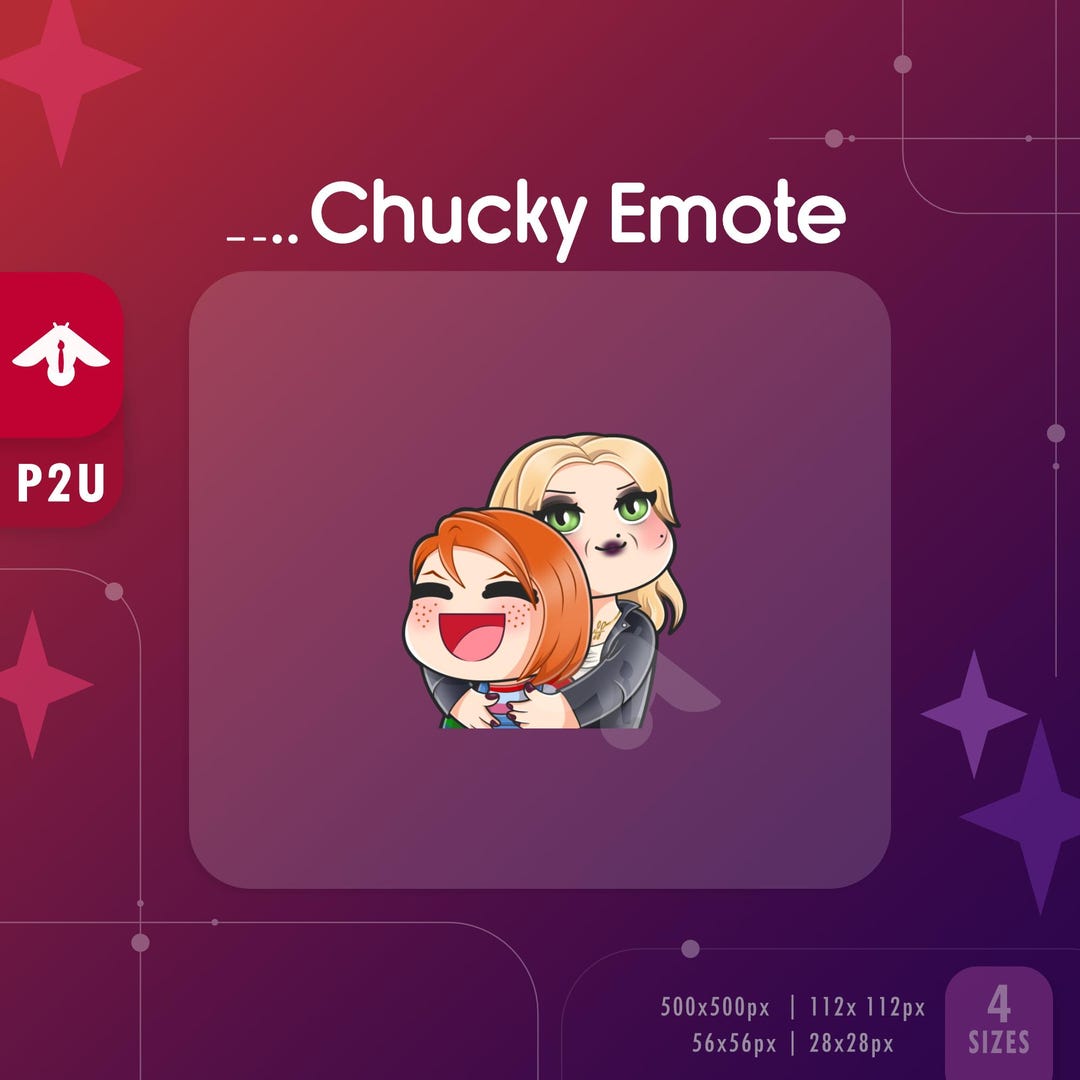 DBD Chucky Hug Emote | Streamer Emote | Horror Emote for Twitch and ...