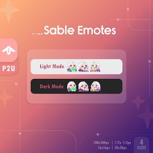DBD Sable Emote Pack 1 | Streamer Emotes | Horror Emotes for Twitch and ...