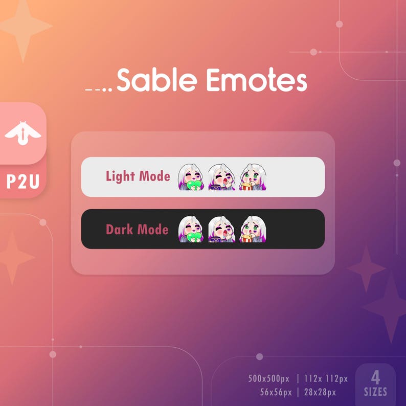 DBD Sable Emote Pack 1 | Streamer Emotes | Horror Emotes for Twitch and ...