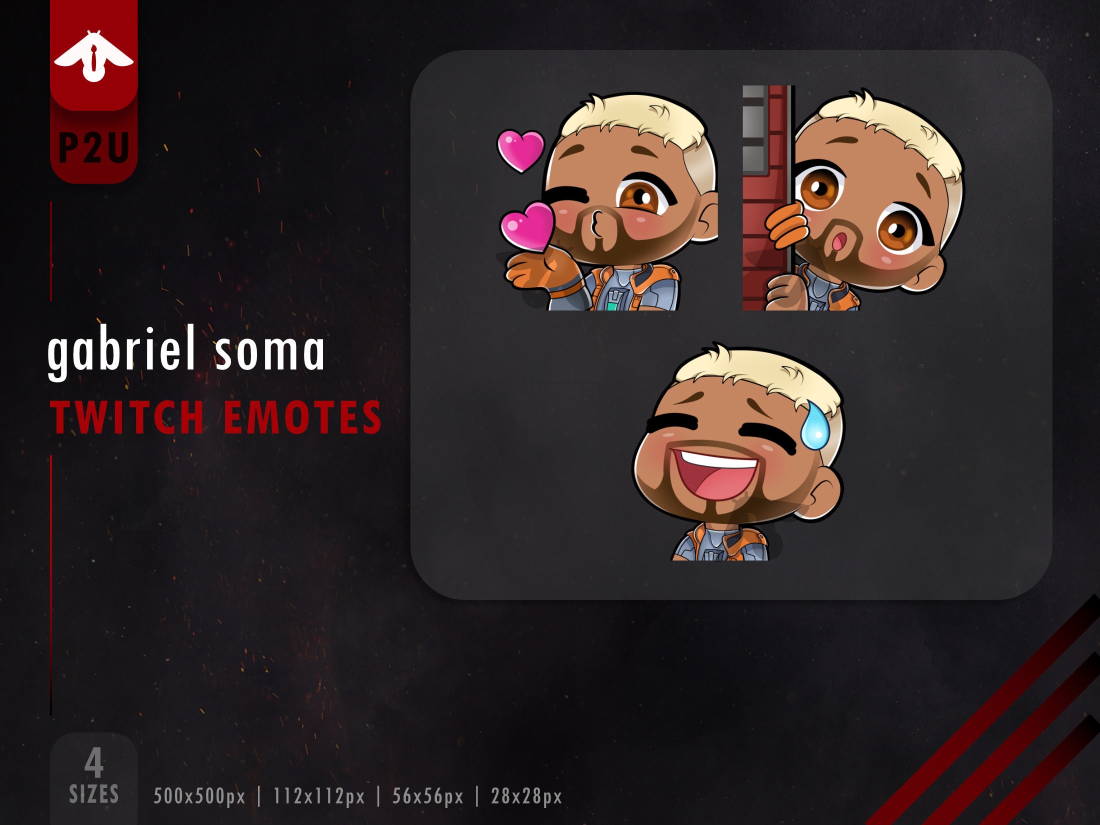 Dead by Daylight Gabriel Soma 3 Pack Emote Set for - Etsy