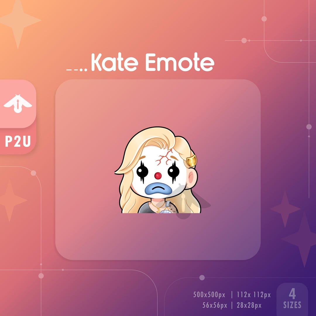 DBD Kate Blank Emote Streamer Emote Horror Emote for Twitch and Discord ...