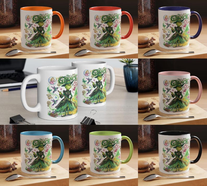 Personalized Wicked-inspired Grinch of Oz Ceramic Mugs, Defy Gravity ...