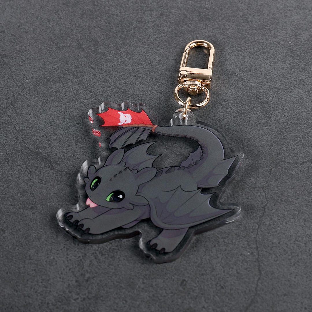 Toothless Acrylic Charm - How to Train Your Dragon - Etsy