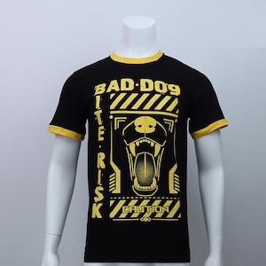 Bad Dog Bite Risk - Ringer T-shirt - Screen Print - Etsy