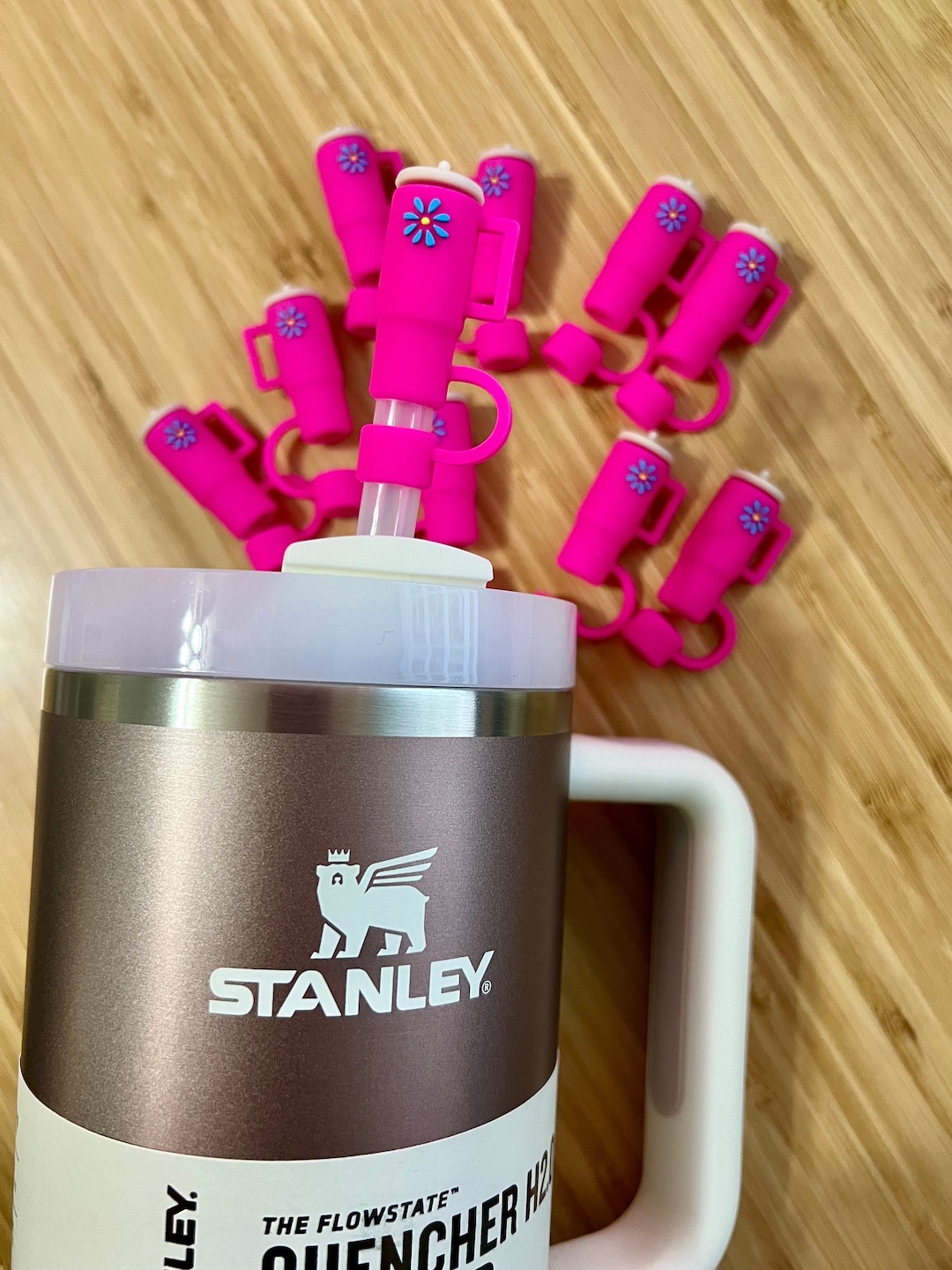 Stanley Accessory Hot Pink Stanley Straw Topper Gift for Her Valentine ...
