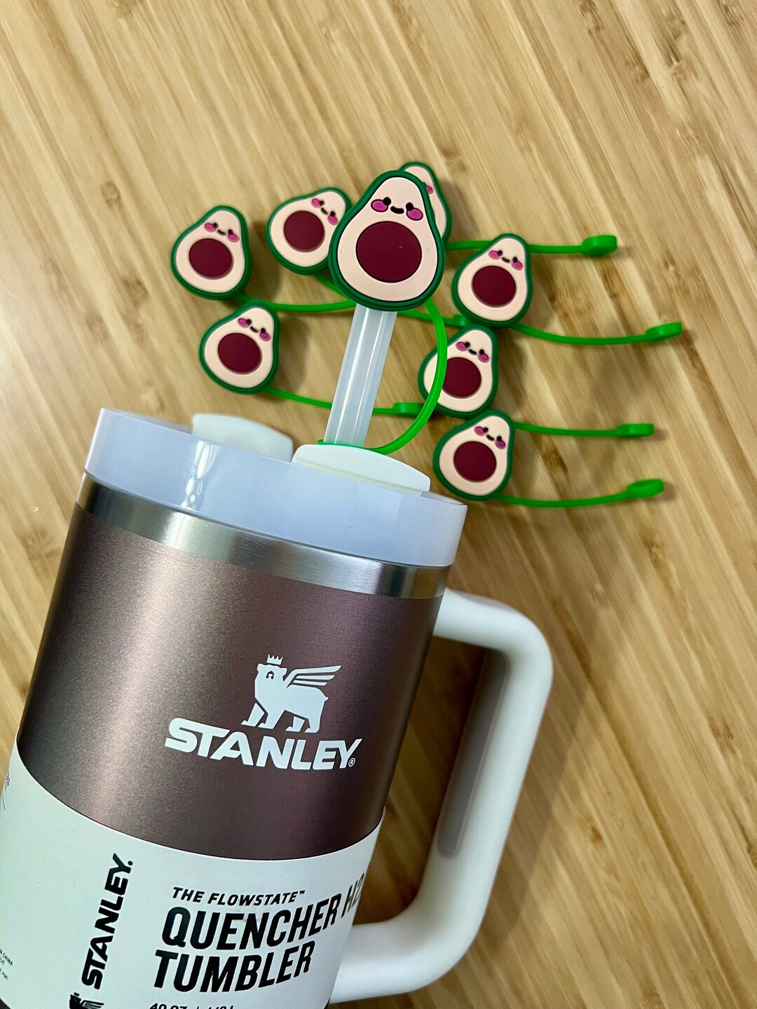 Avocado Straw Topper | Gift for Her | Stanley Straw Topper | Stanley ...