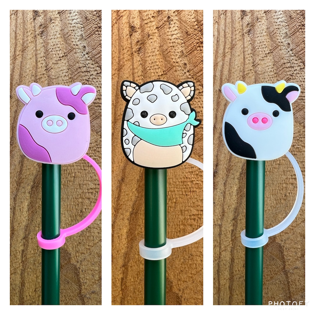 Cow Straw Toppers | Stanley Straw Topper | Stanley Cup Accessory ...