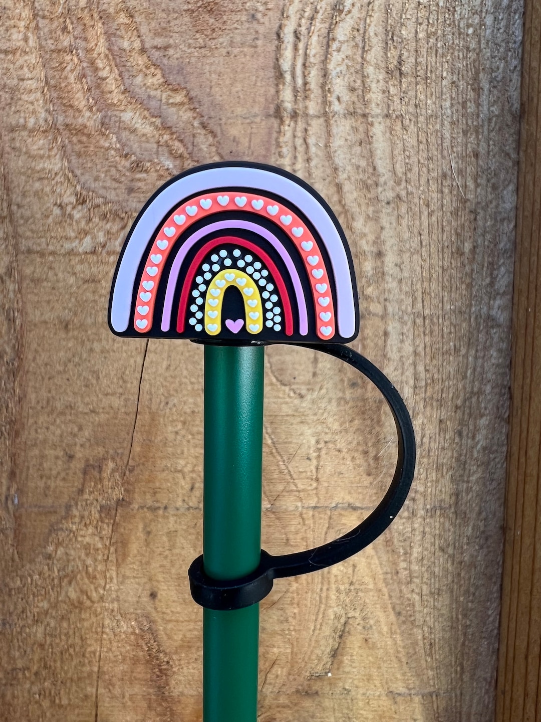 Boho Rainbow Straw Topper | Gift for Her | Stanley Straw Topper ...