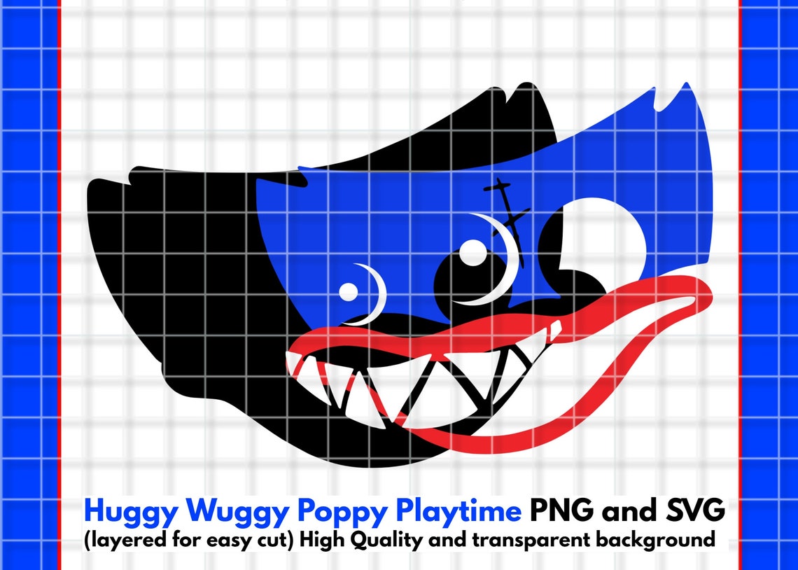 Huggy Wuggy Poppy Playtime Fnf PNG and SVG Digital - Etsy