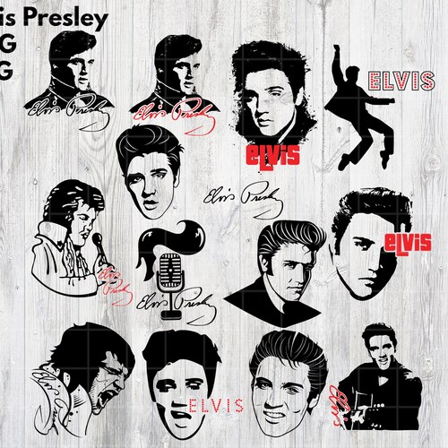 Elvis Presley SVG - Etsy