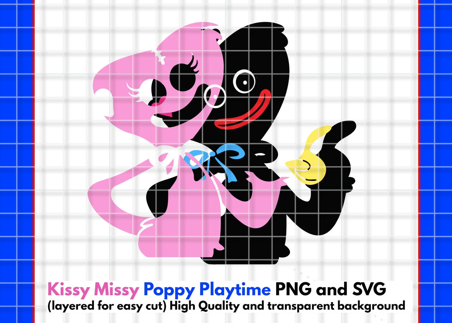 Kissy Missy Poppy Playtime Fnf PNG and SVG Digital Download/perfect for ...