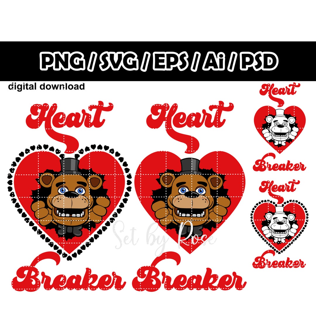 FNAF Valentine Day Heart Breaker / Five Nights at Freddy's Valentine ...