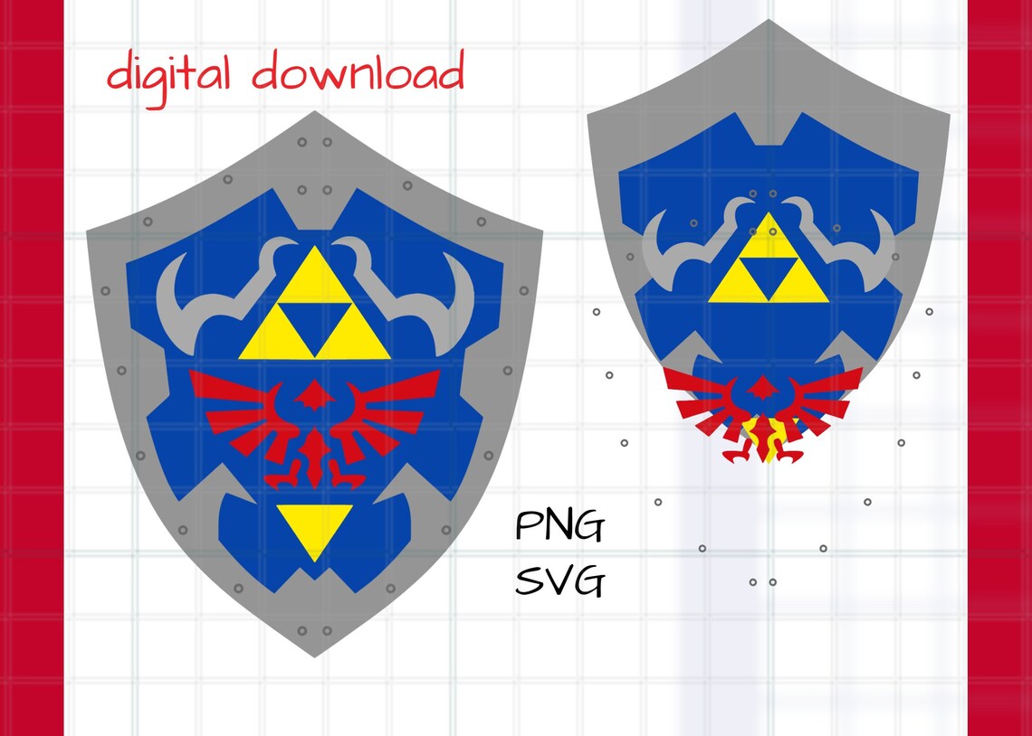 Zelda Link Shield SVG and PNG Perfect for HTV Sublimation - Etsy Canada