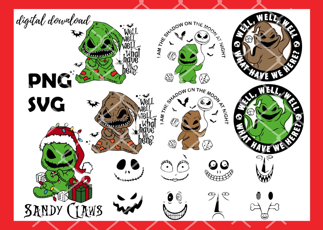 Oogie Boogie SVG and PNG Nightmare Before Christmas / Zip File - Etsy ...