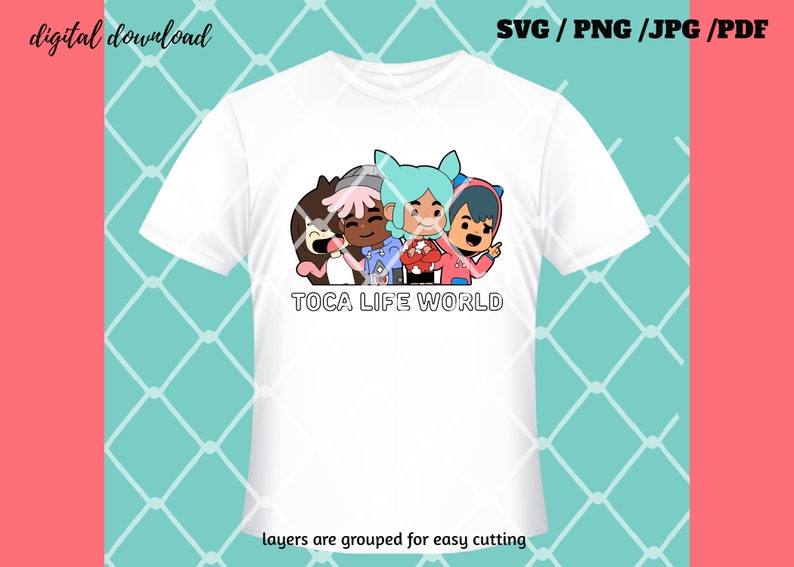 Toca Boca Life World Bundle PNG svg pdf jpeg perfekt für - Etsy.de