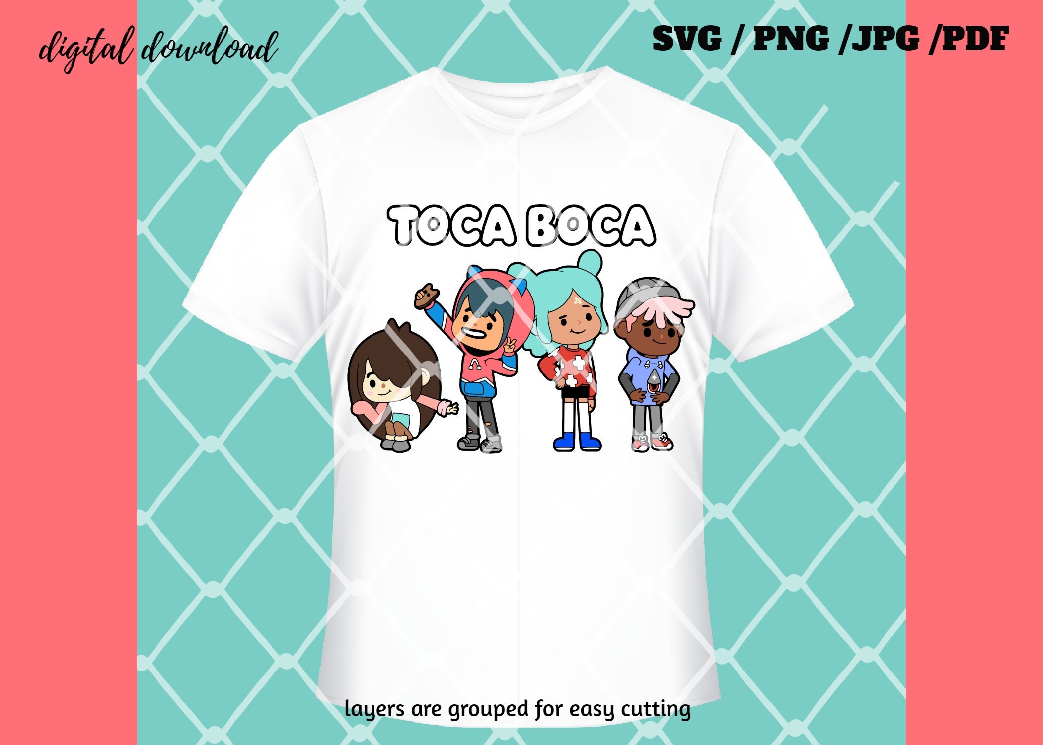 Toca Boca Life World Bundle PNG Svg Pdf Jpeg Perfect for - Etsy Canada