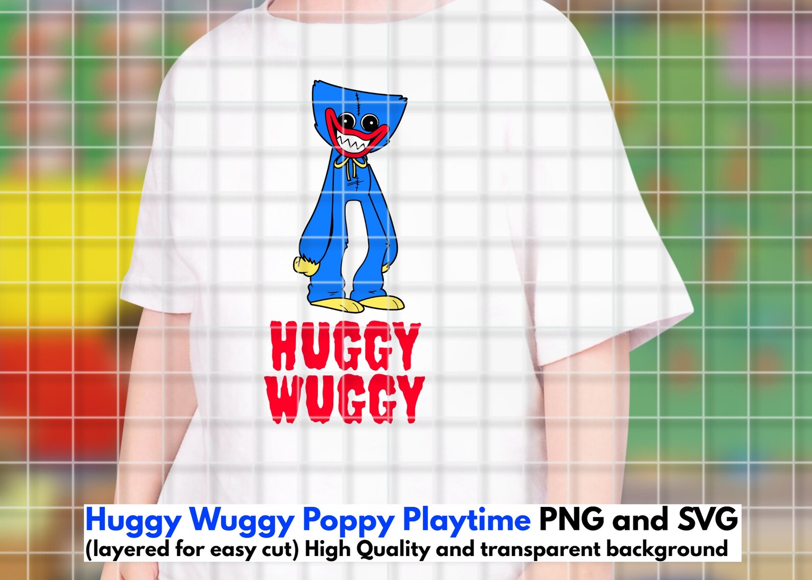 Huggy Wuggy Playtime Fnf PNG and SVG Digital Download/perfect | Etsy