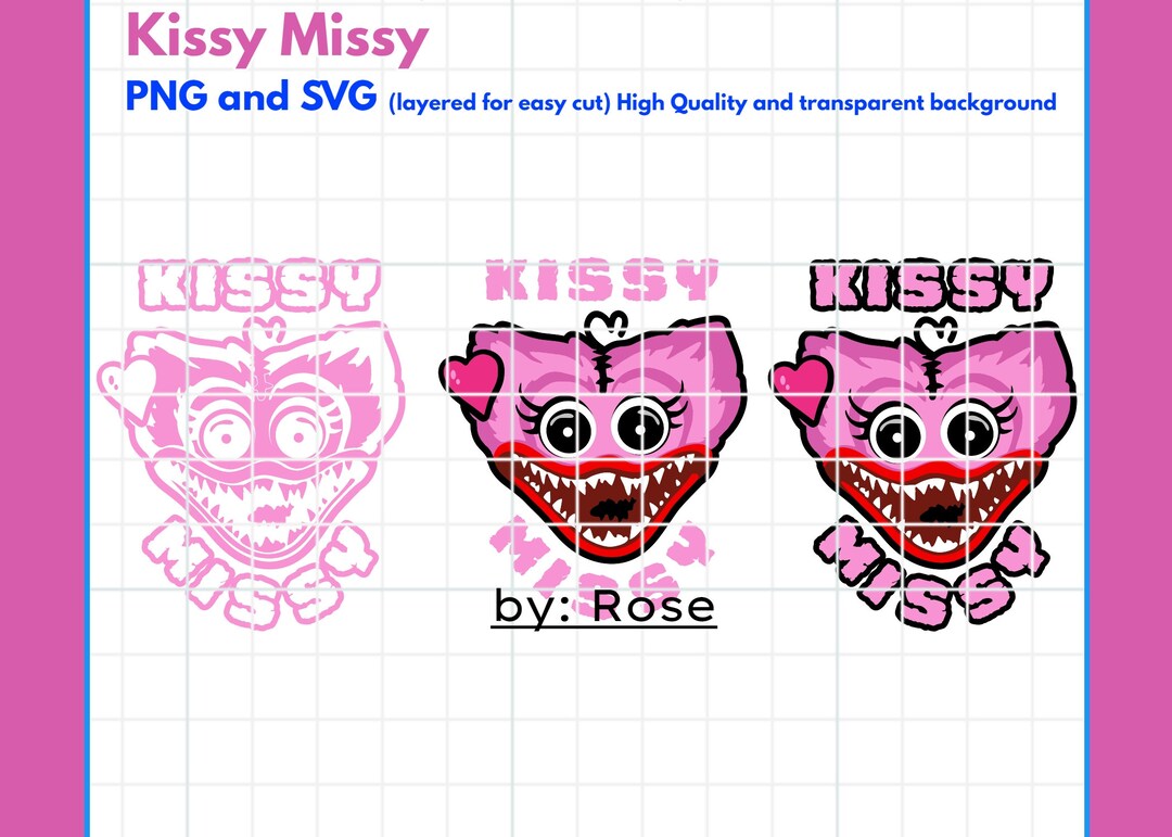 Kissy Missy Poppy Playtime PNG N SVG Digital Download Zip File /perfect ...