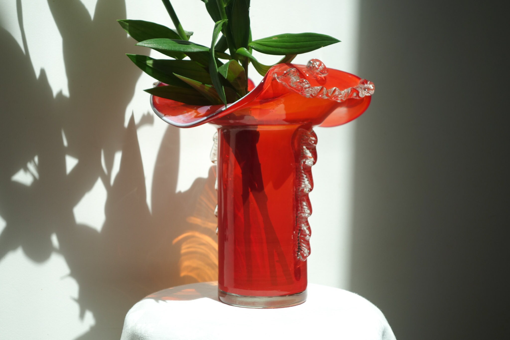 80s Funky Glass Art Vase. - Etsy
