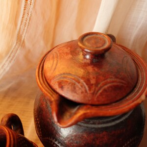 African Primitive Tea Set Service - Traditional African Clay Pottery ...