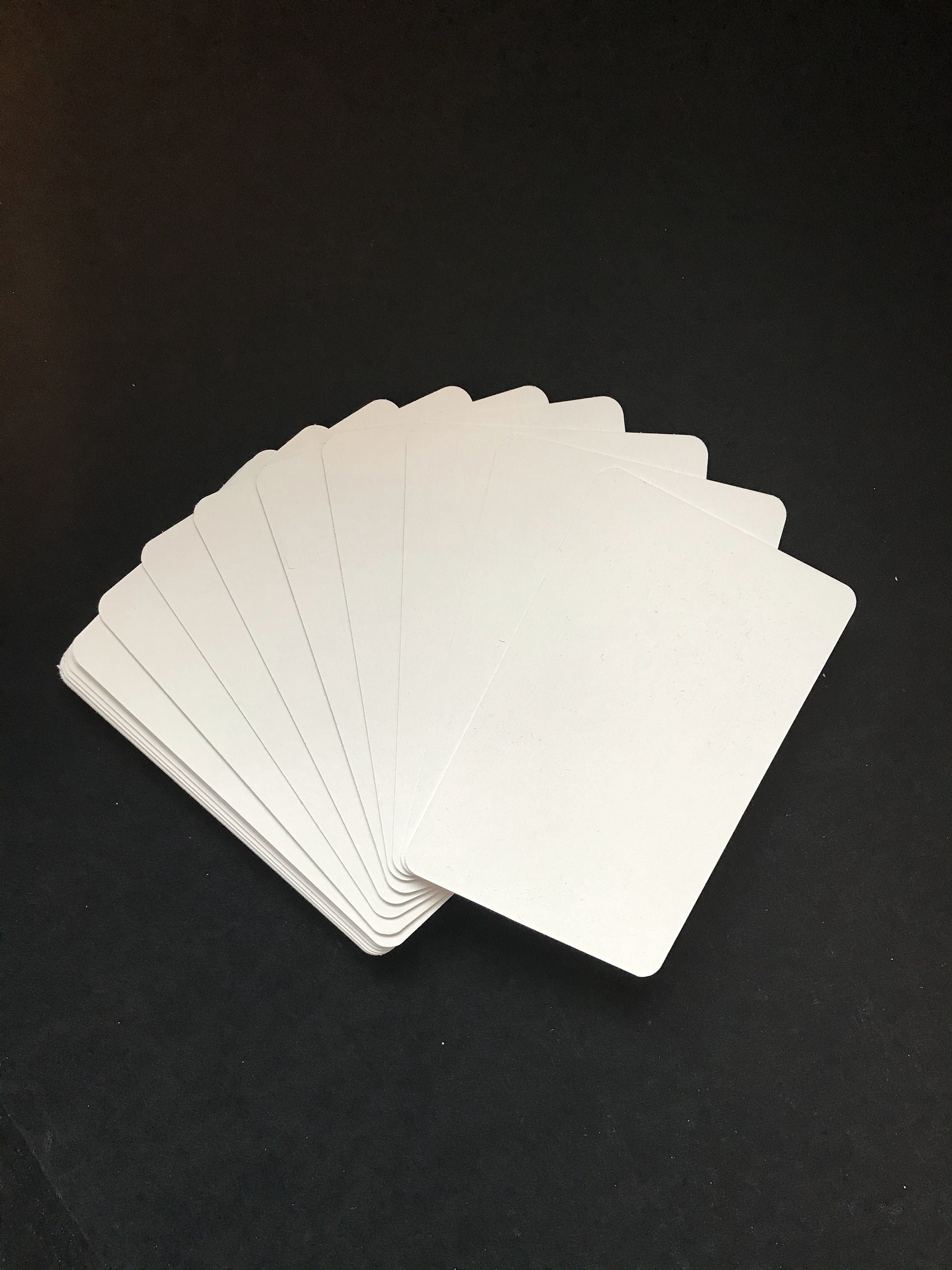 Blank Playing Card Deck (54 Cards) - Blank on Both Sides With a Satin ...