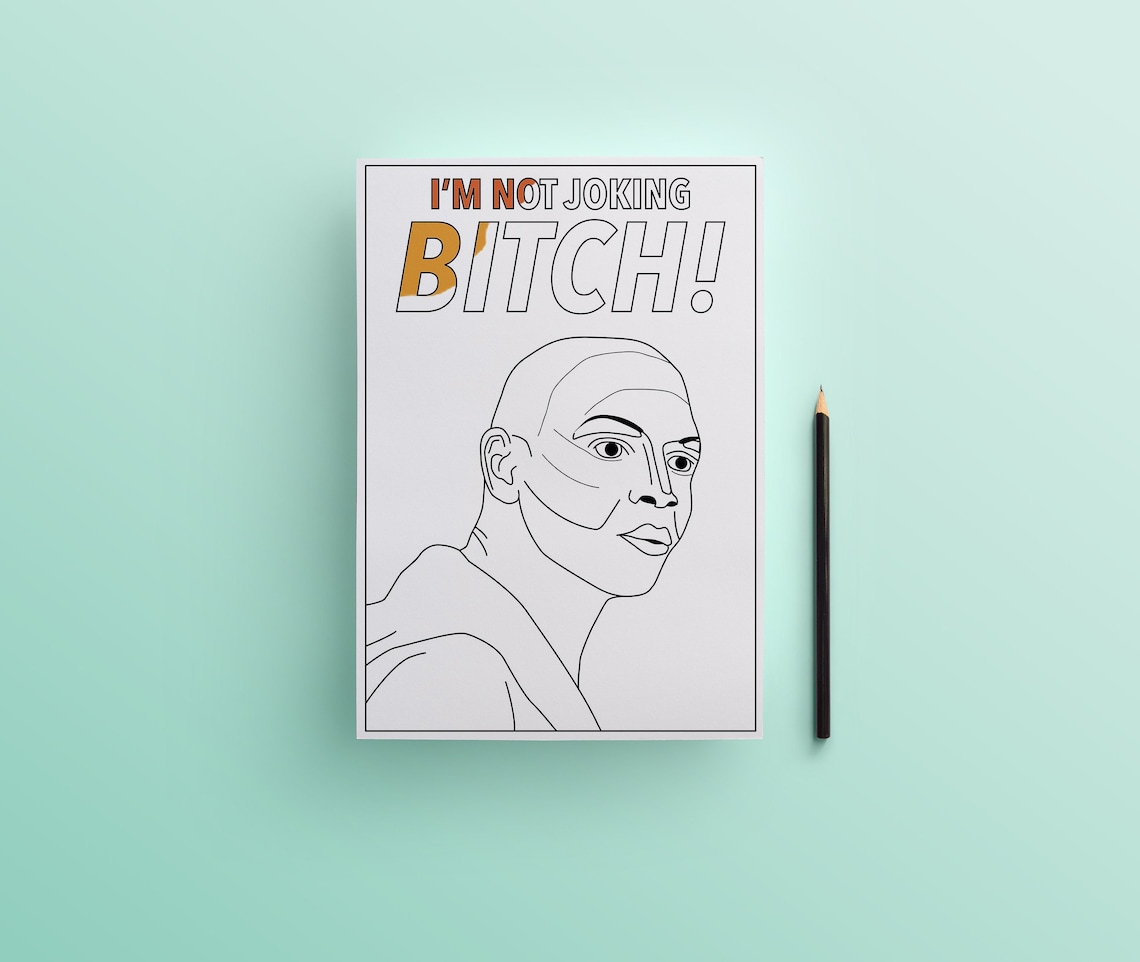 Rupaul's Drag Race Printable Coloring Page Coco Montrese - Etsy