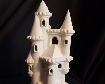 Ceramic Bisque Medieval Castle for Shelf or Aquarium - Etsy