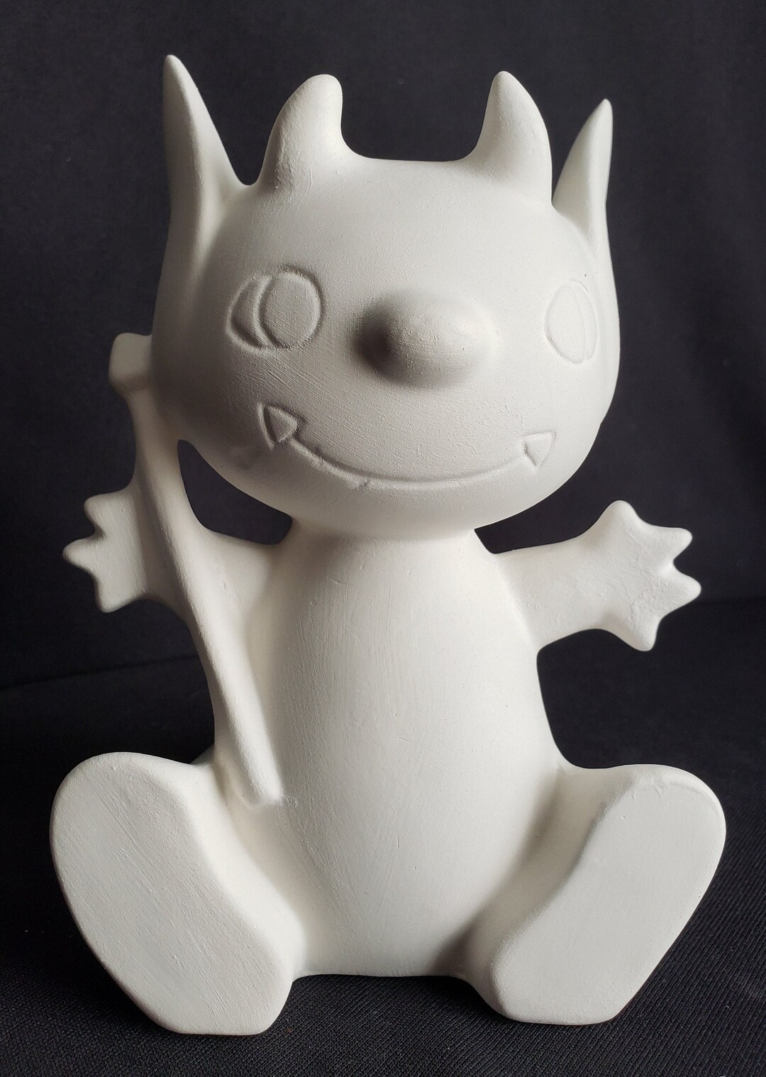 Ceramic Bisque - Devil Money Bank / Piggy Bank - Etsy