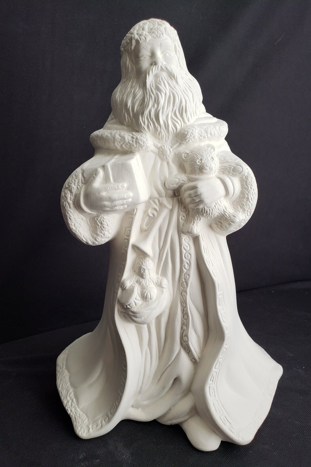 Ceramic Bisque - Renaissance Santa With Toys - Etsy