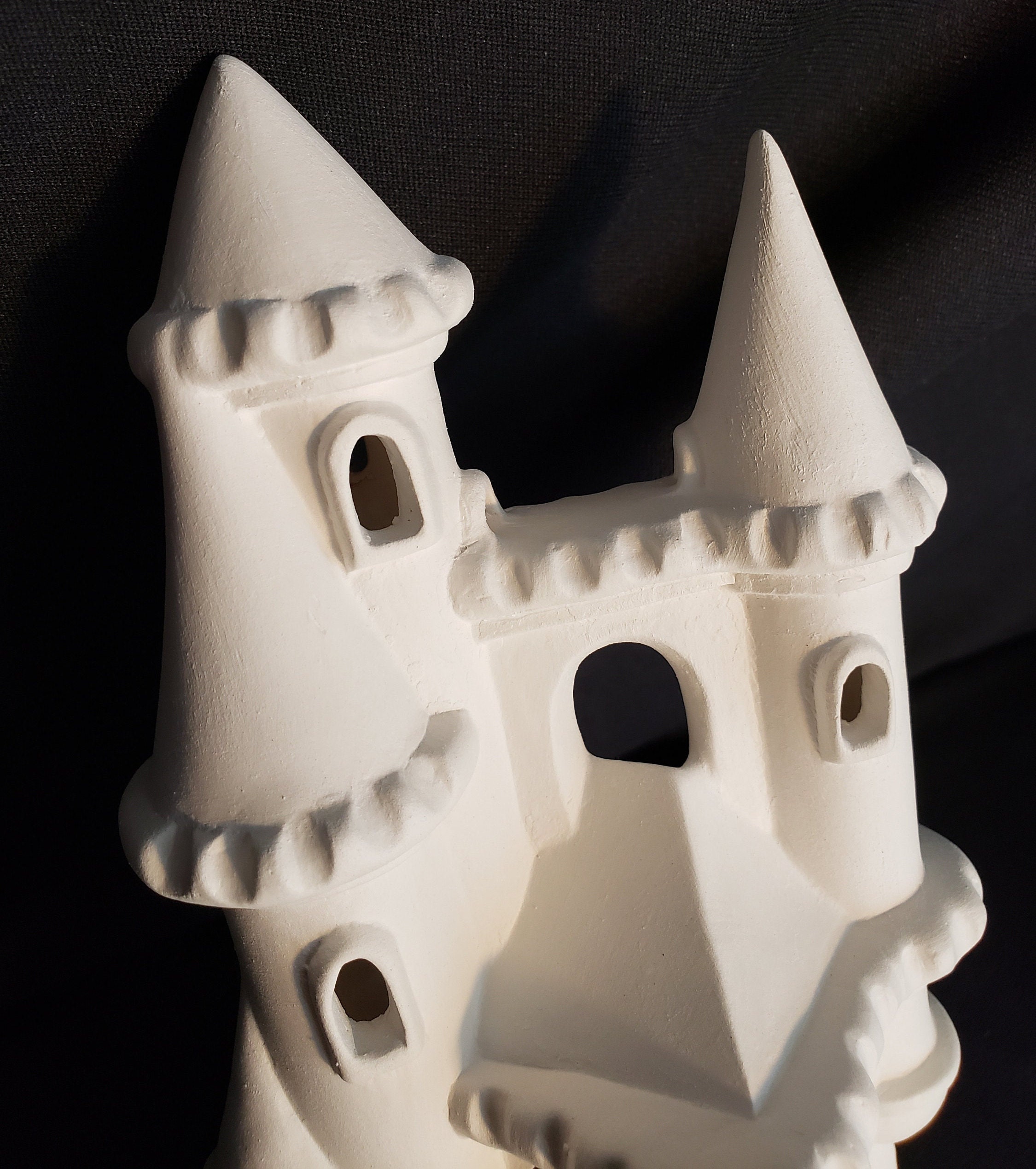 Ceramic Bisque 9 Tall Castle for Shelf or Aquarium | Etsy