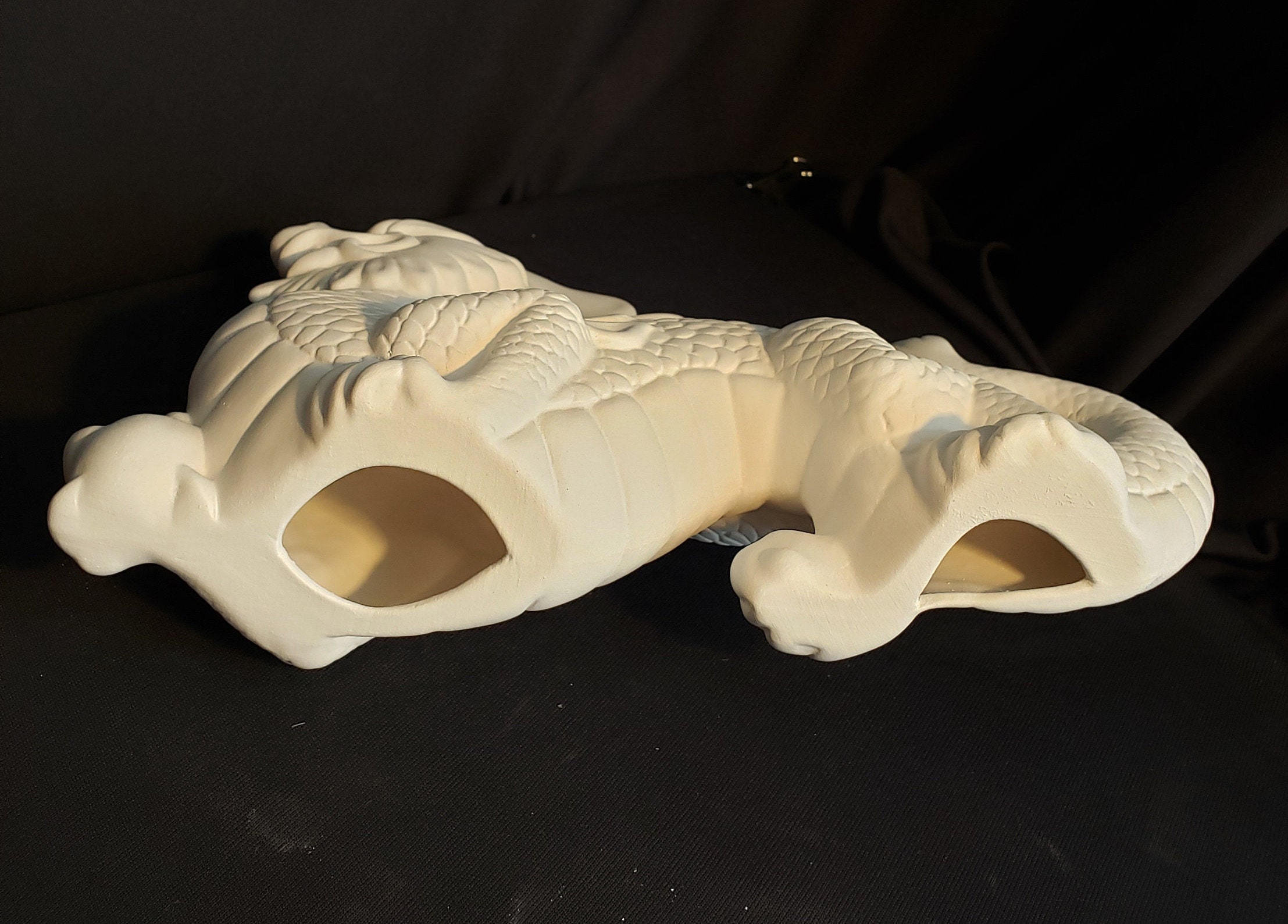 Ceramic Bisque Shelf Dragon Sculpture - Etsy