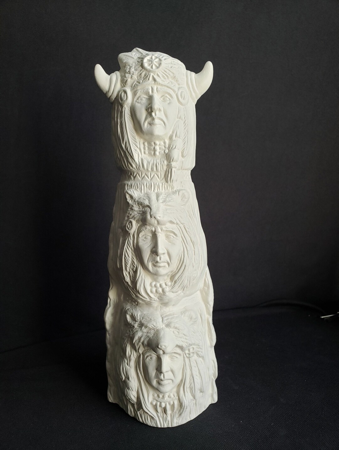 Ceramic Bisque - Native American Totem - Etsy
