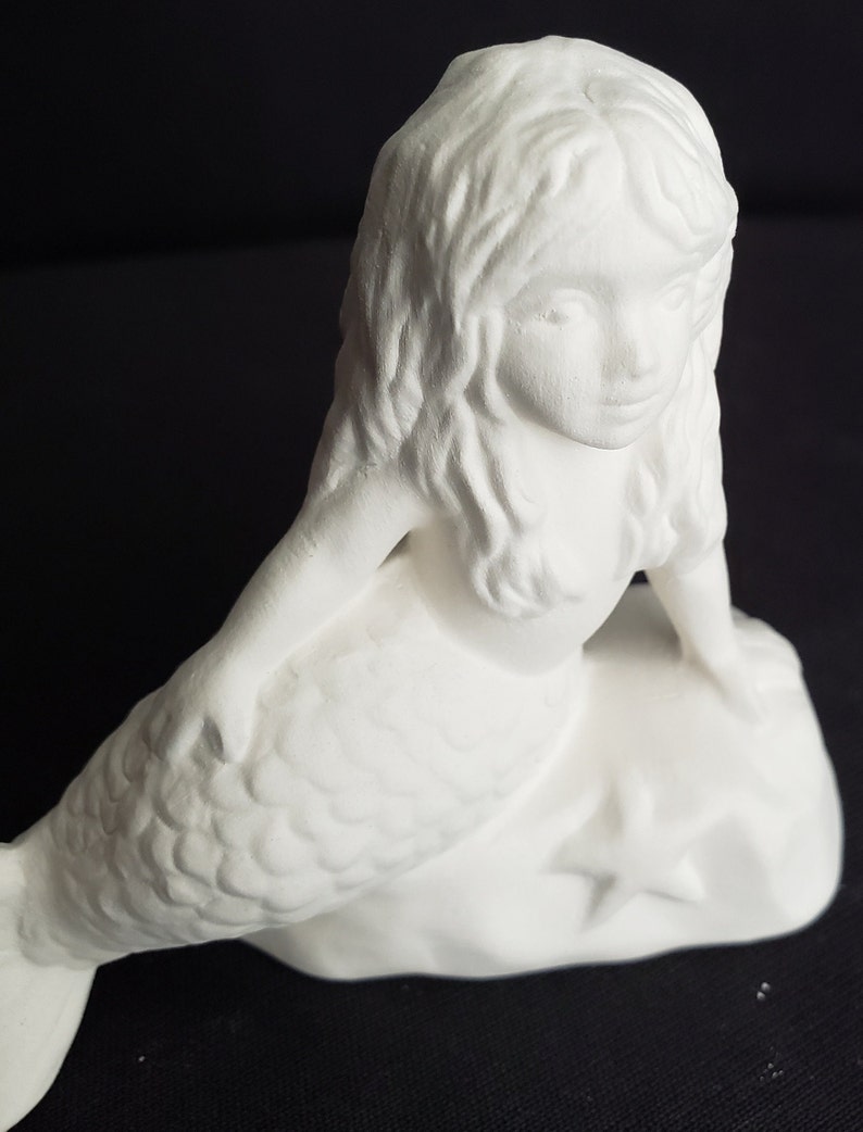 Ceramic Bisque Aquarium Little Mermaid - Etsy