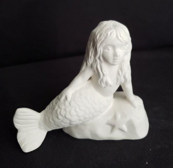 Ceramic Bisque Aquarium Little Mermaid - Etsy