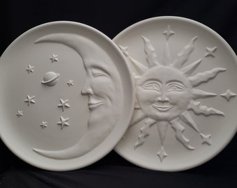 Ceramic Sun Plates - Etsy