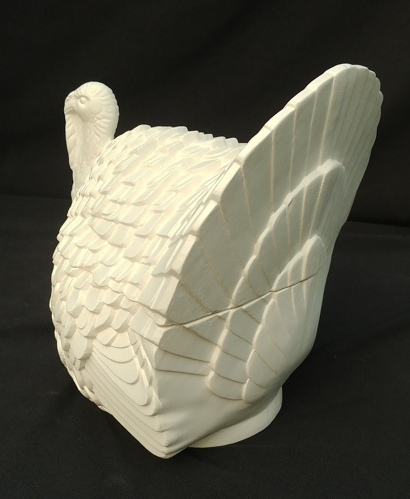 Ceramic Bisque - Large Thanksgiving Turkey Candy Dish - Etsy