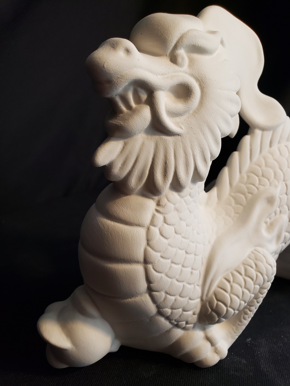 Ceramic Bisque - Shelf Dragon Sculpture - Etsy