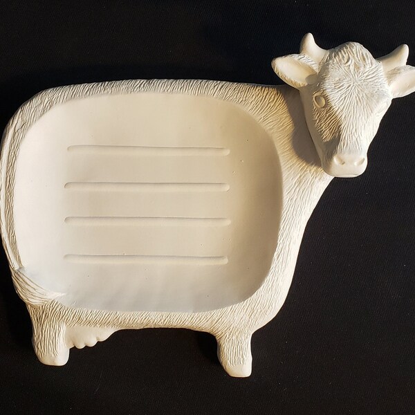 Ceramic Bisque Highland Cow - Etsy