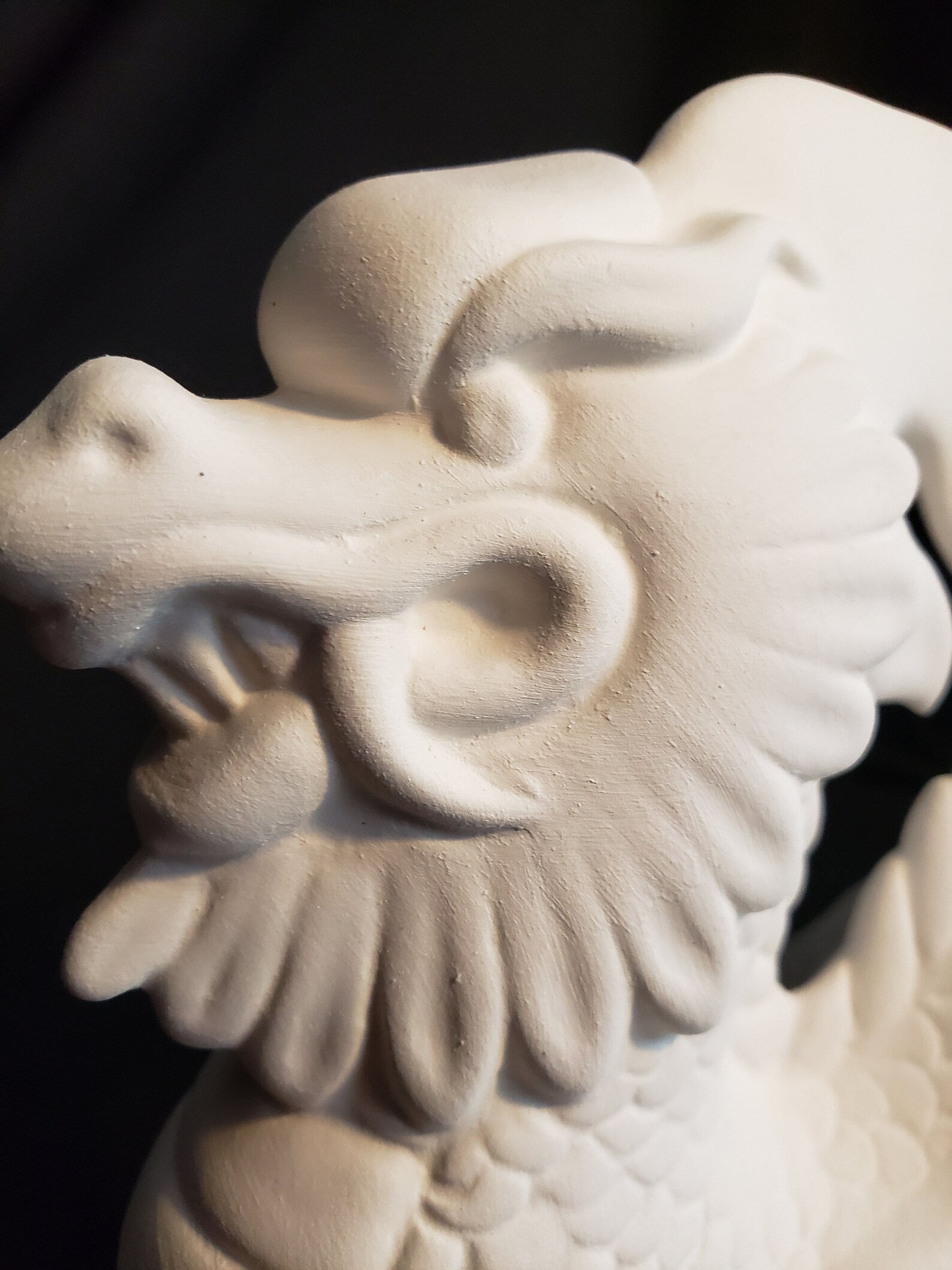 Ceramic Bisque - Shelf Dragon Sculpture - Etsy