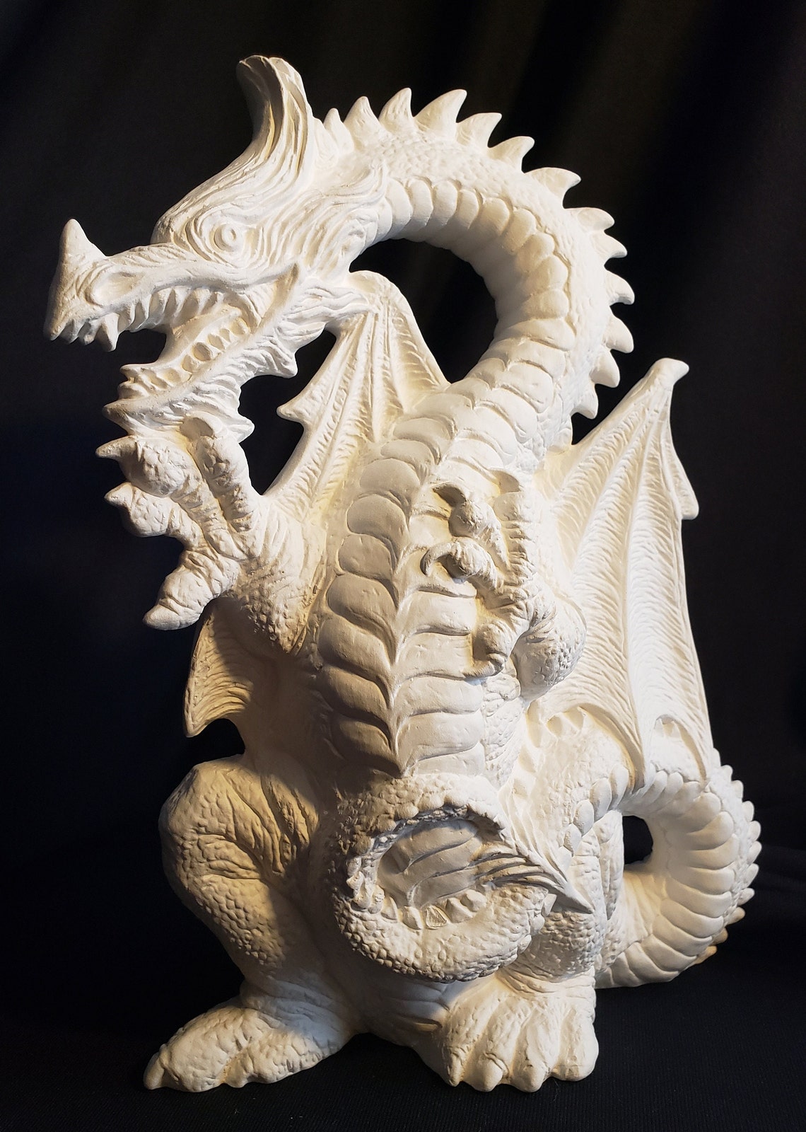 Ceramic Bisque Shelf Dragon - Etsy
