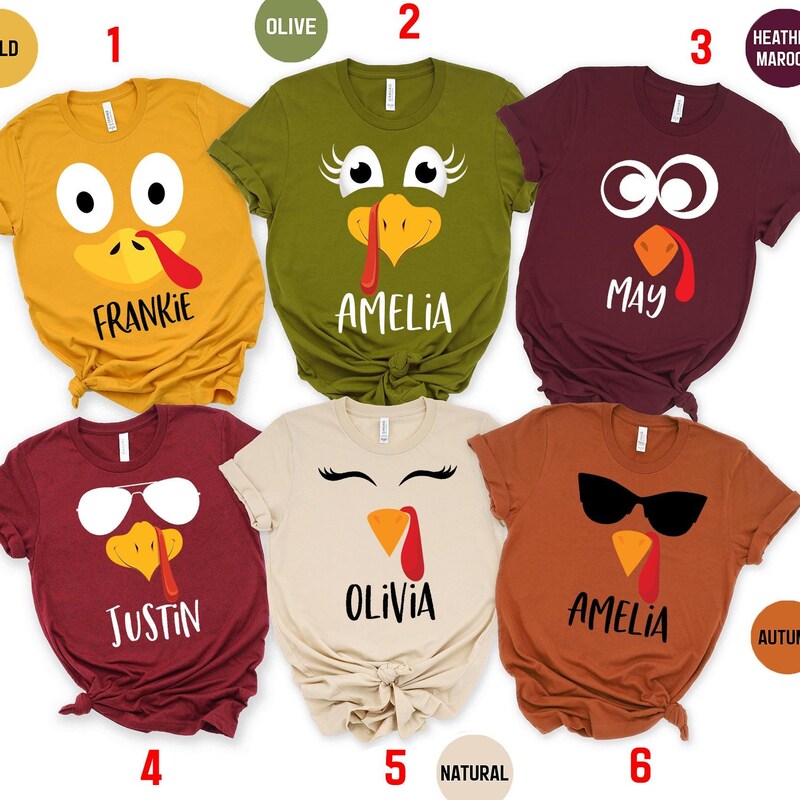 Turkey Face Shirt - Etsy