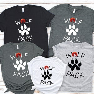 Wolf Pack Shirt, Family Matching Shirts, Wolf Pack T-shirt, Wolf Lover ...