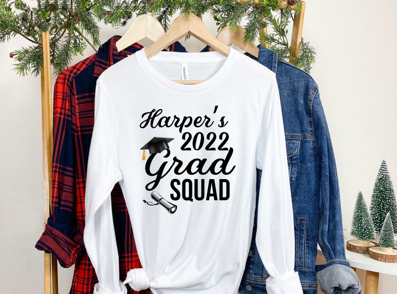 Custom Grad Squad Shirt Custom Graduation Shirts Family - Etsy