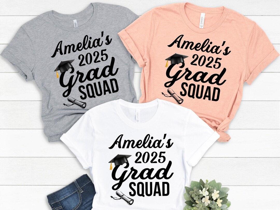 Custom Grad Squad Shirt, Custom Graduation Shirts, Family Graduation ...